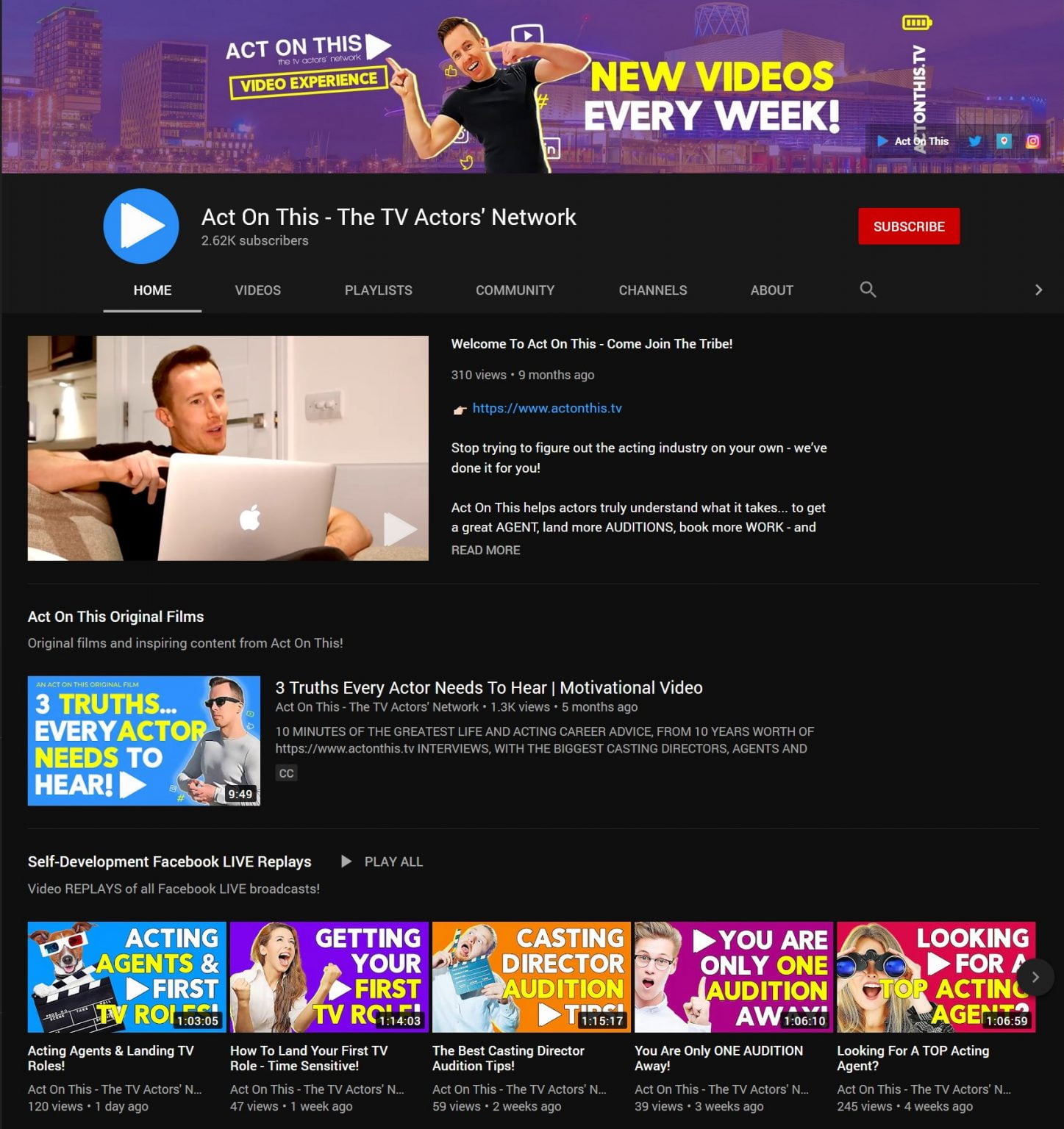 Top 5 YouTube Channels on Acting - Stepanyan Photography